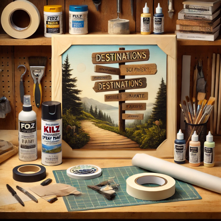 How to Make a Destinations Sign | DIY Home Decor